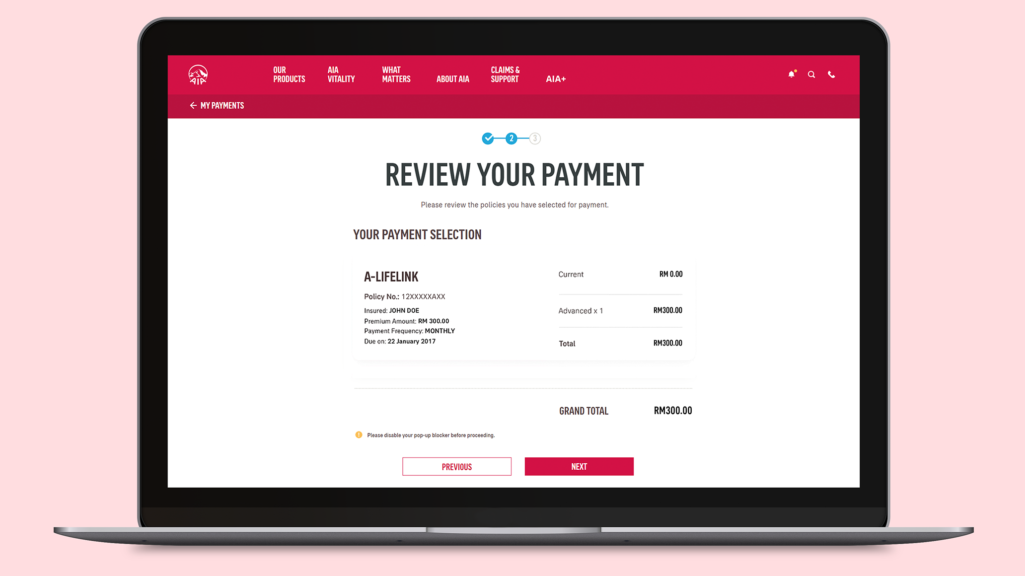 AIA+ Online Payment | AIA Malaysia